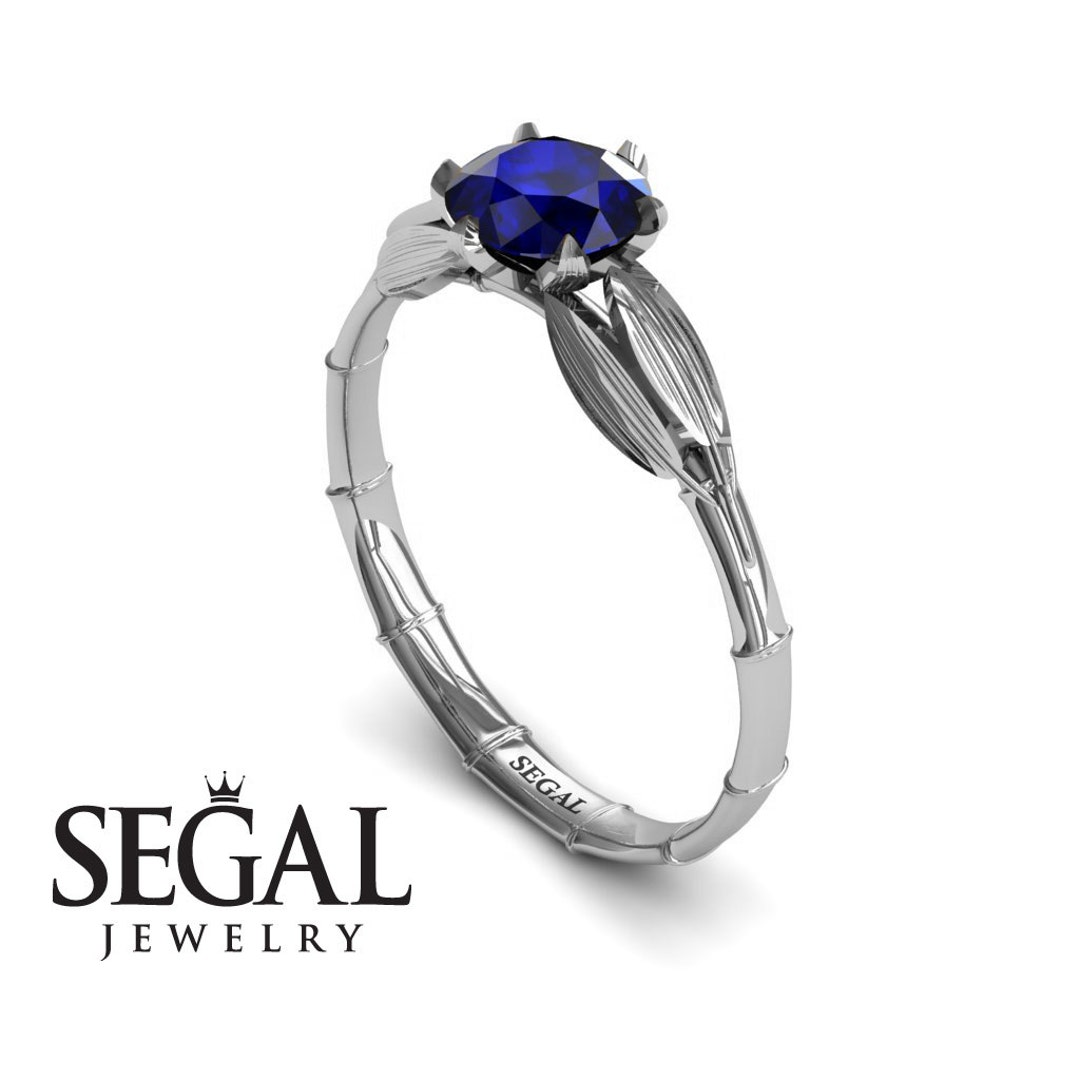 Rings Segal Jewelry Designer Engagement Ring Blue Sapphire Ring ...