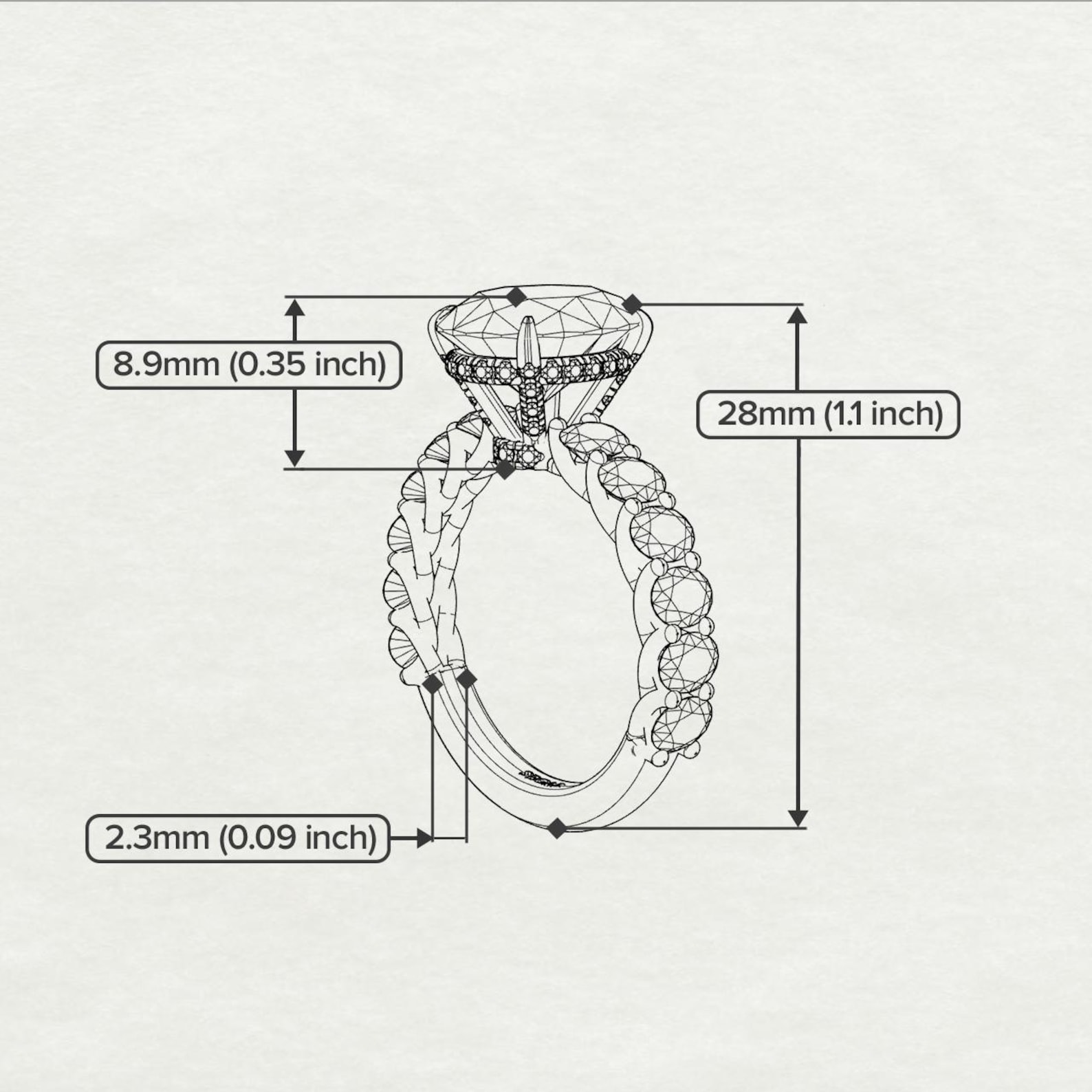 Elegant Black Diamond Oval Bridal Ring 4ct, 18K Yellow Gold – Xena 37 ...