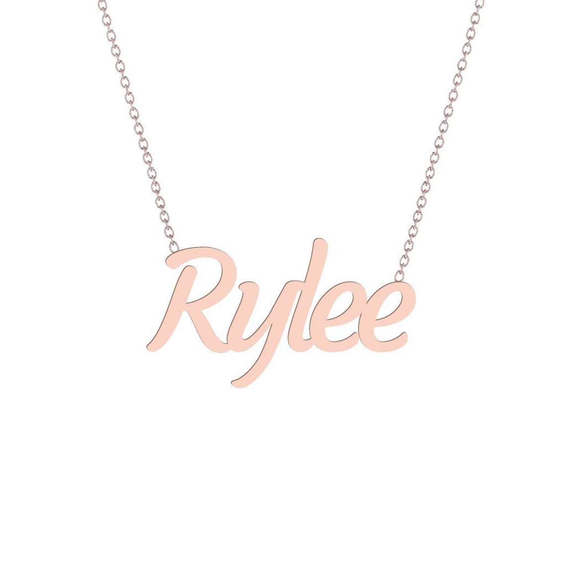 Rylee Name Necklace 14K Yellow Gold - 14K Rose Gold - 14K White Gold ...