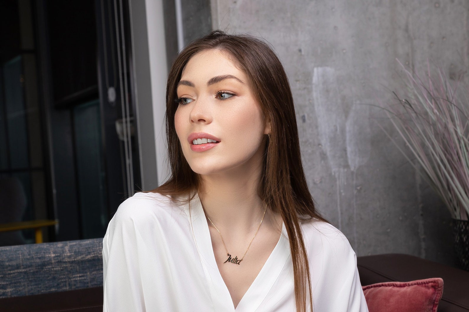 Raelynn Name Necklace 14K Gold 14K Rose Gold 14K White - Etsy