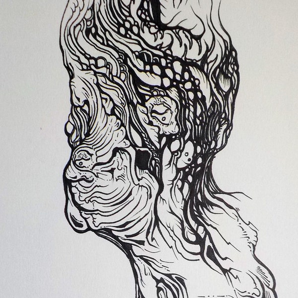 Heavy Linework Art - Etsy