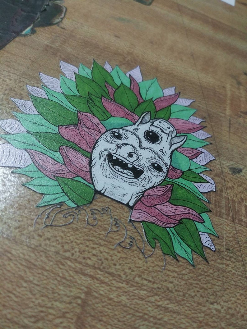 Weird Stickers Sticker Art Weirdo Art Green Picture - Etsy