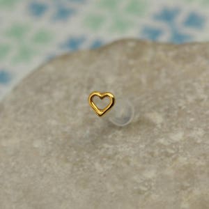 Heart Tragus Earring 16g Tragus Piercing Heart Helix Stud Heart Helix ...