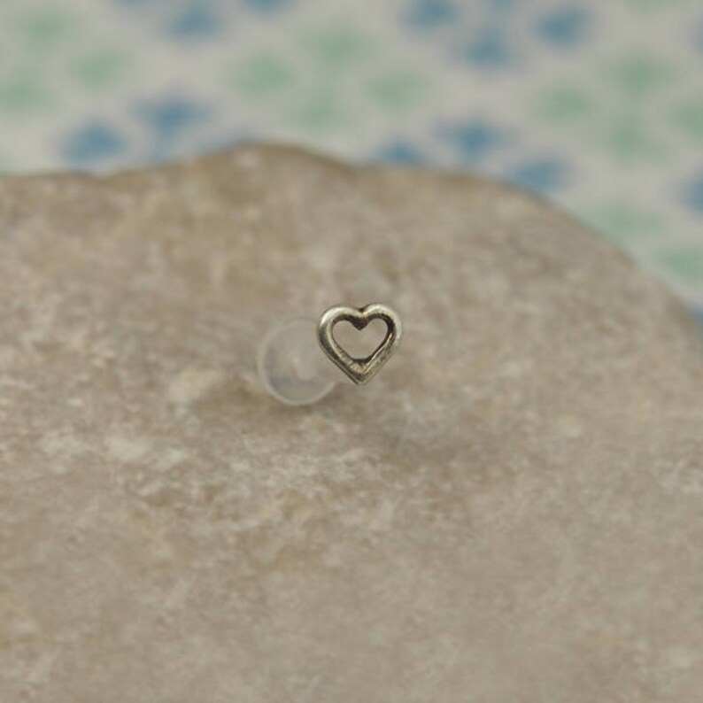 Heart Tragus Earring 16g Tragus Piercing Heart Helix Stud | Etsy