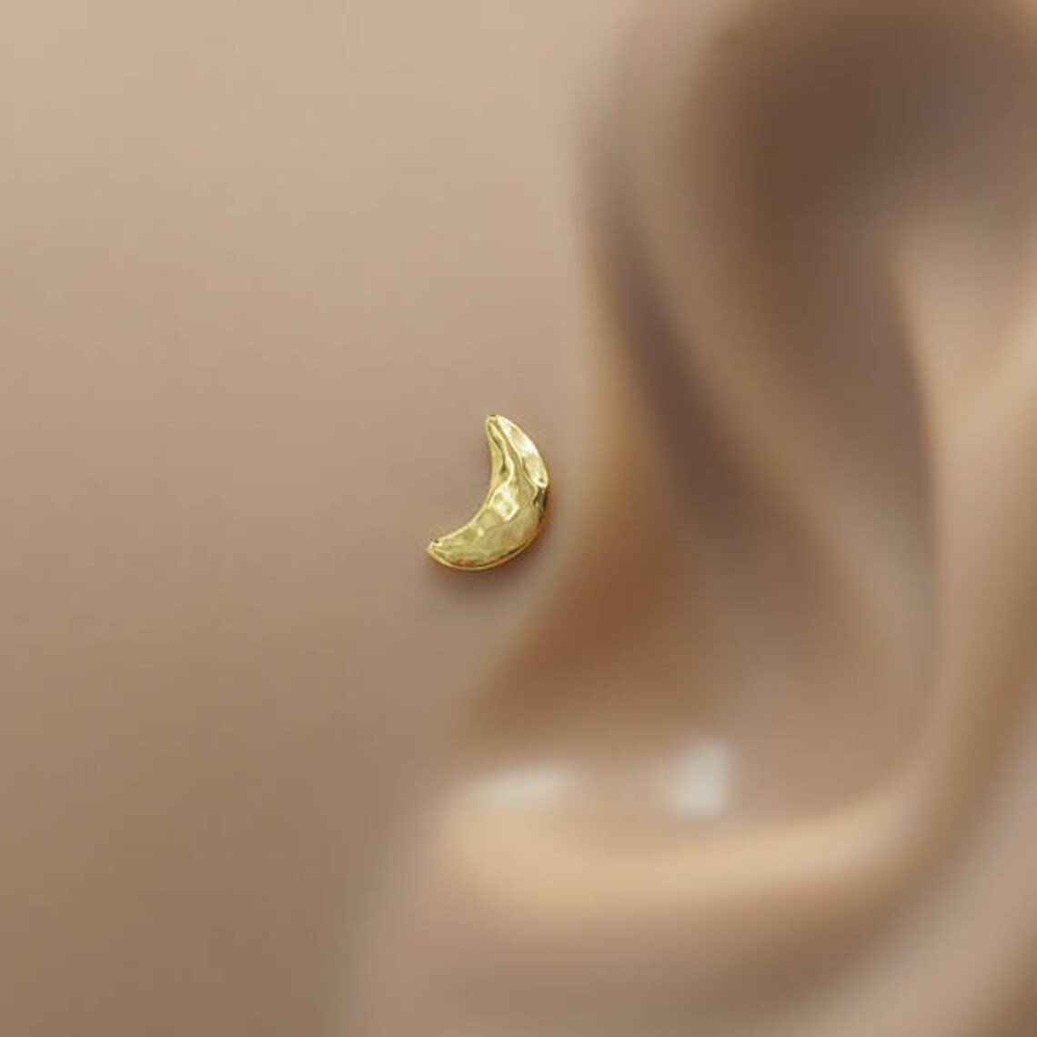 Moon Helix Piercing Tragus Backing 16g Tragus Piercing | Etsy