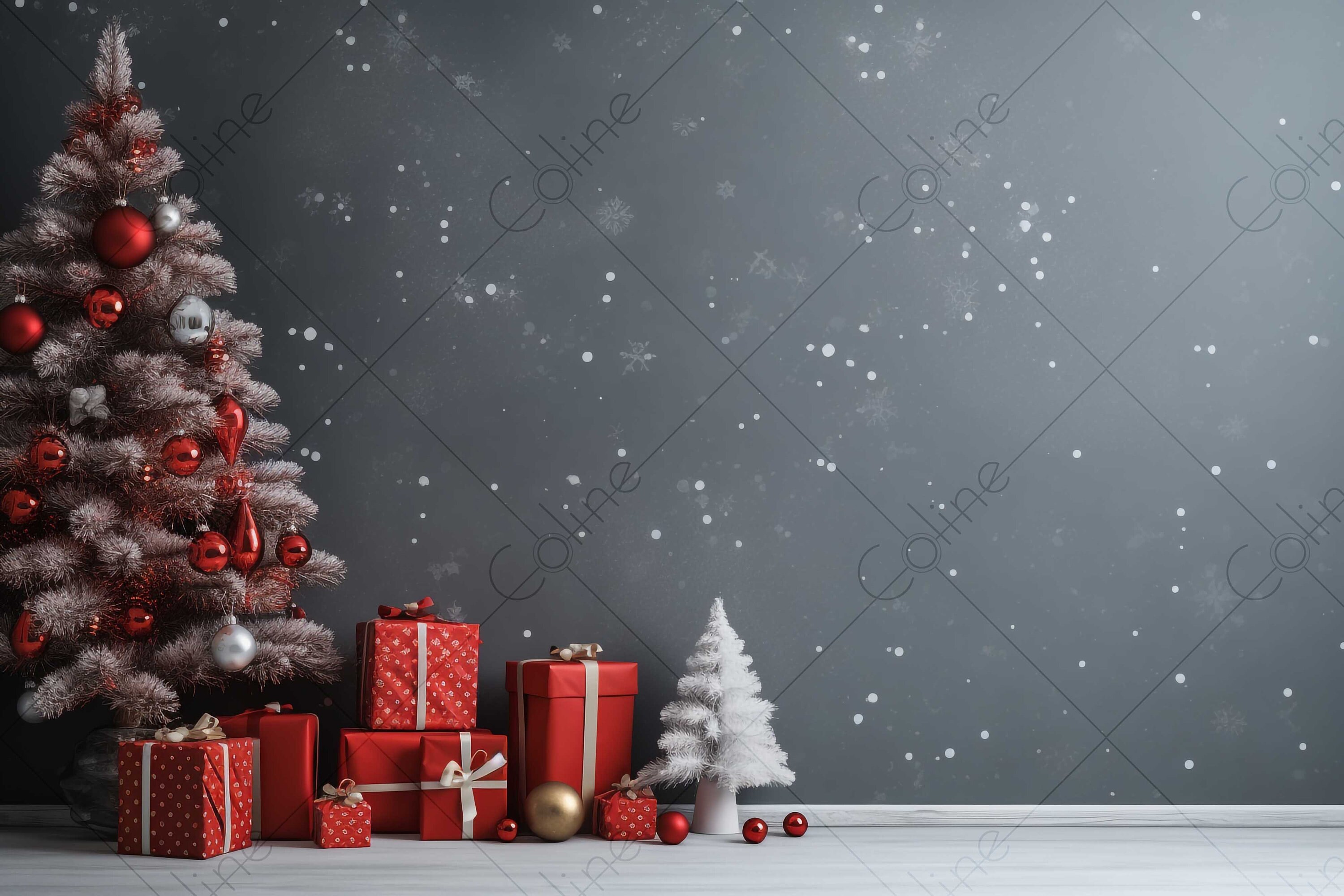 Christmas Gray Backdrop, Background, JPG Digital Background, Digital ...