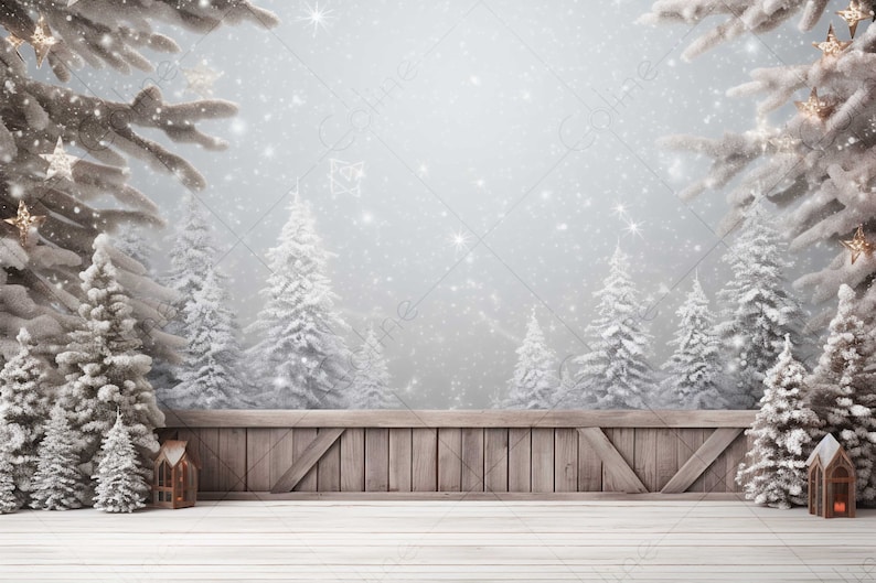 Christmas White Backdrop, Background, JPG Digital Background, Digital ...