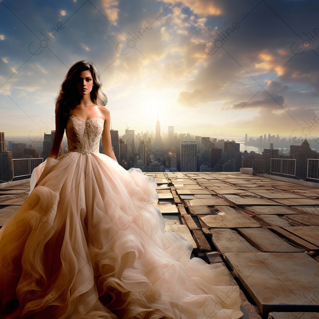Roof Building Backdrop, Roof Wedding Background, JPG Digital Background ...