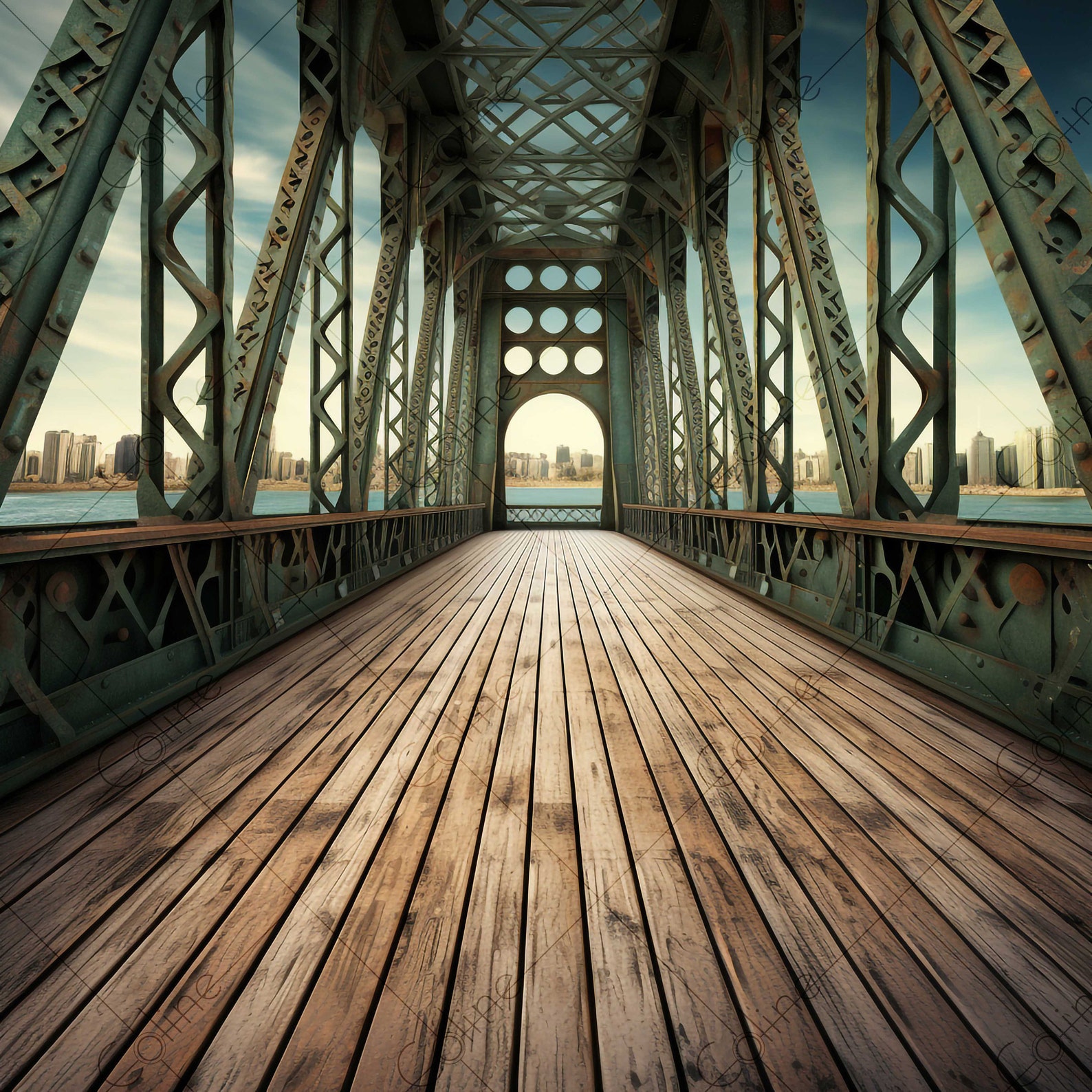 Bridge Backdrop, Dark Bridge Wedding Background, JPG Digital Background ...