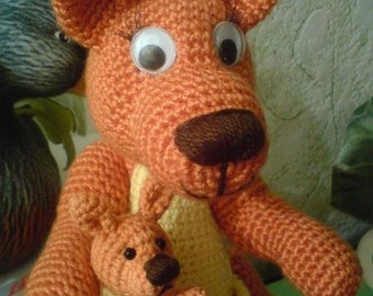 Kangaroo Wallaby Amigurumi Pattern - Etsy