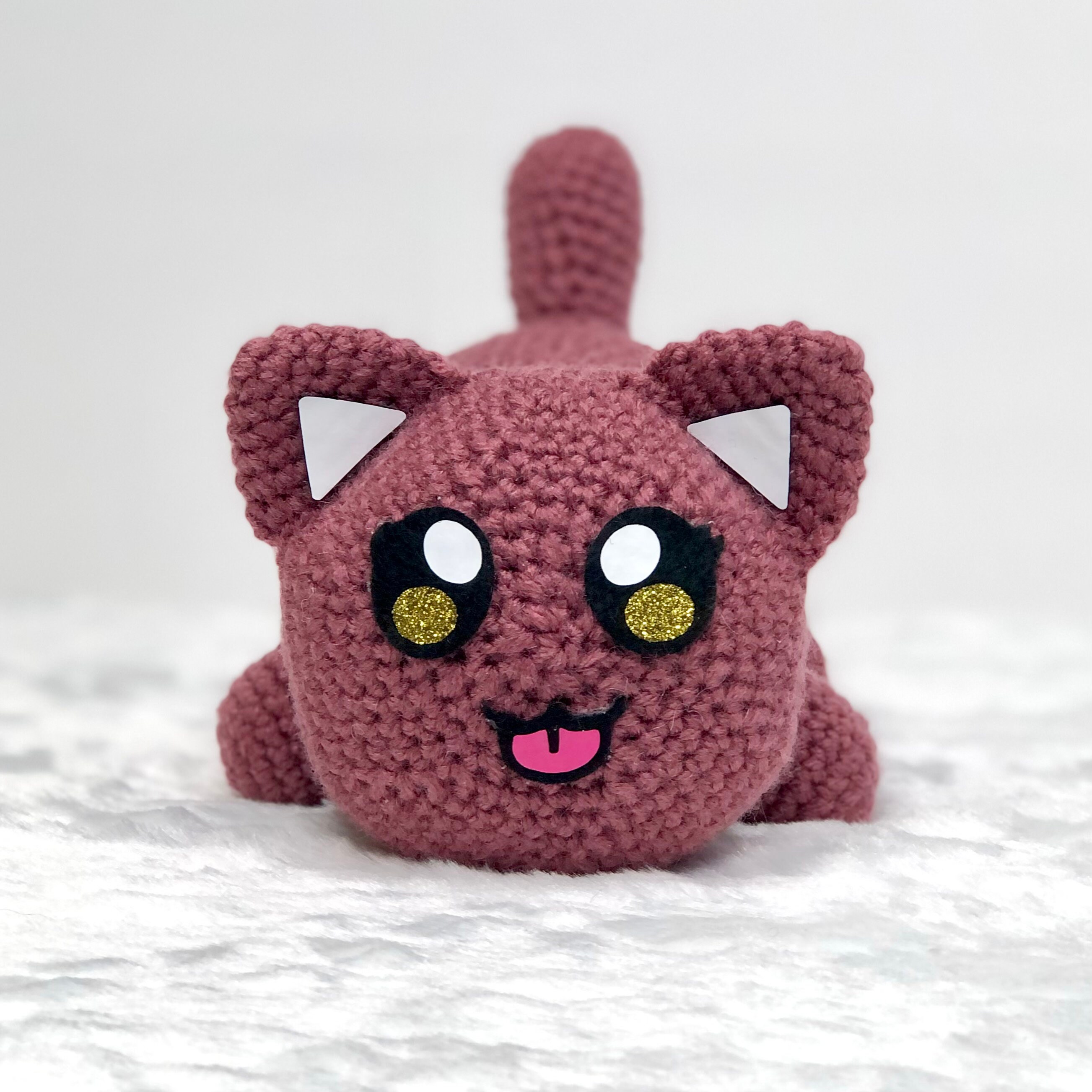 Crochet Cat Pattern, Felt Eye SVG for Amigurimi, Crochet Pattern, Cute ...