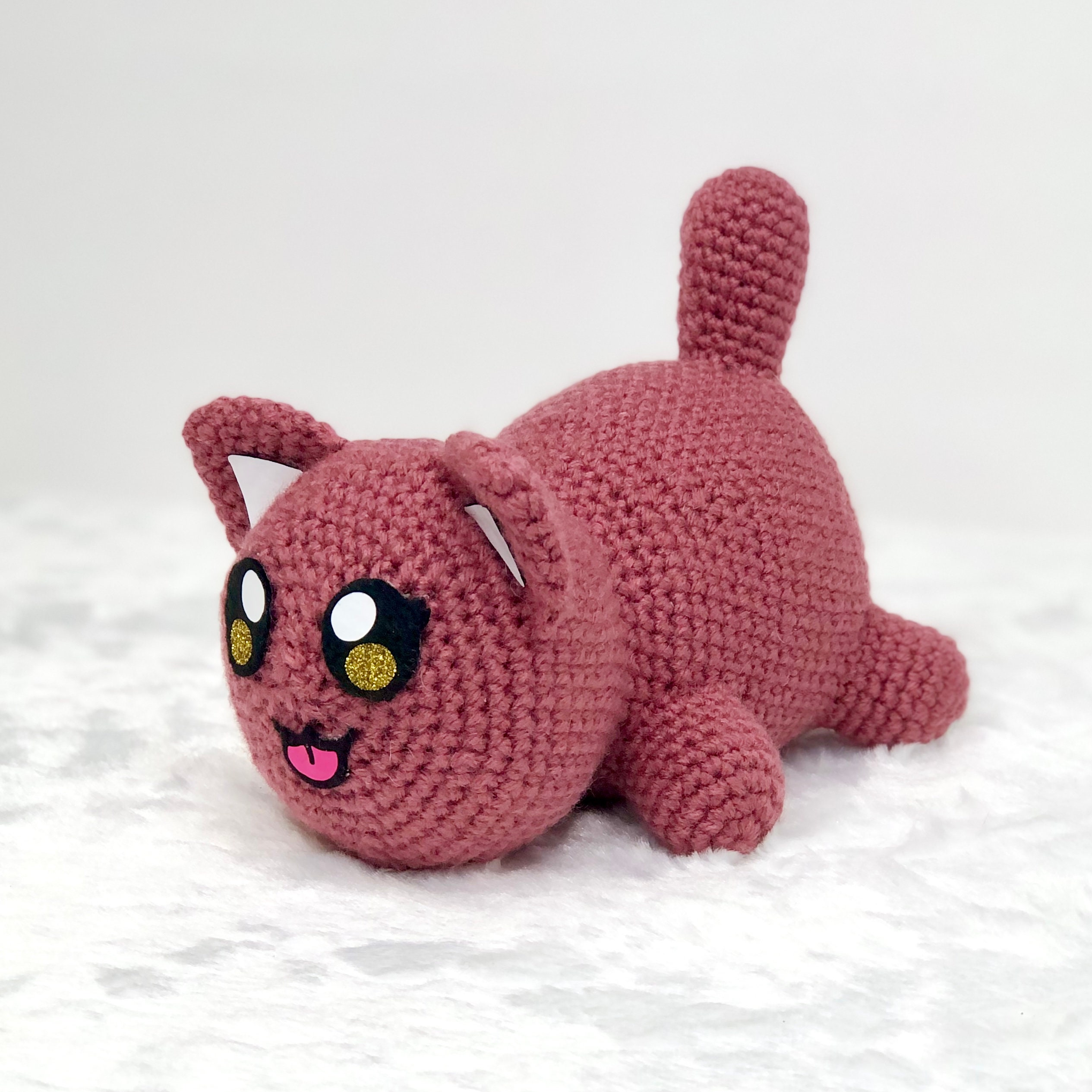 Crochet Cat Pattern, Felt Eye SVG for Amigurimi, Crochet Pattern, Cute ...