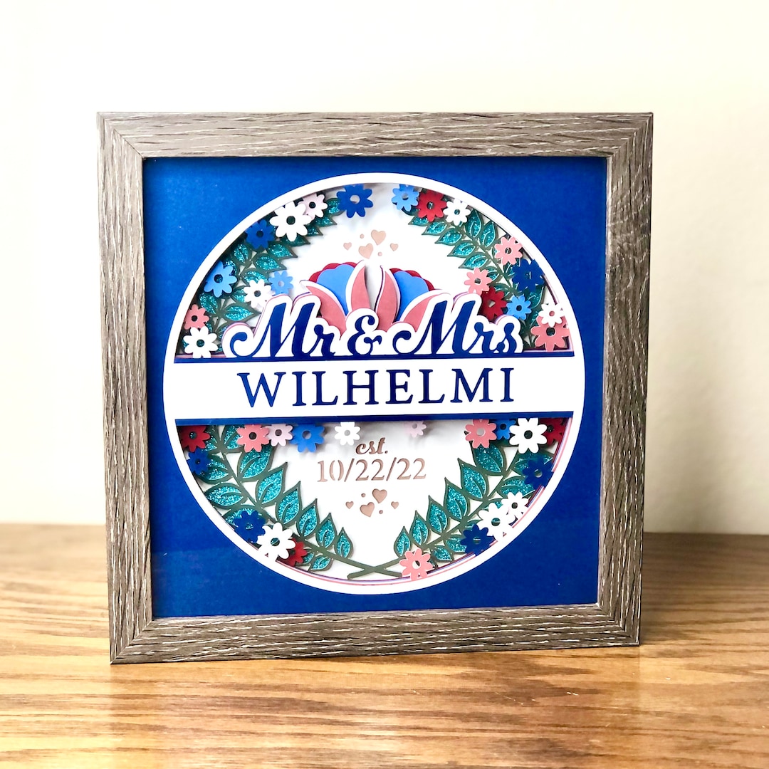 Newlywed Last Name Wall Decor, Gift for New Couple, for Wedding, for ...