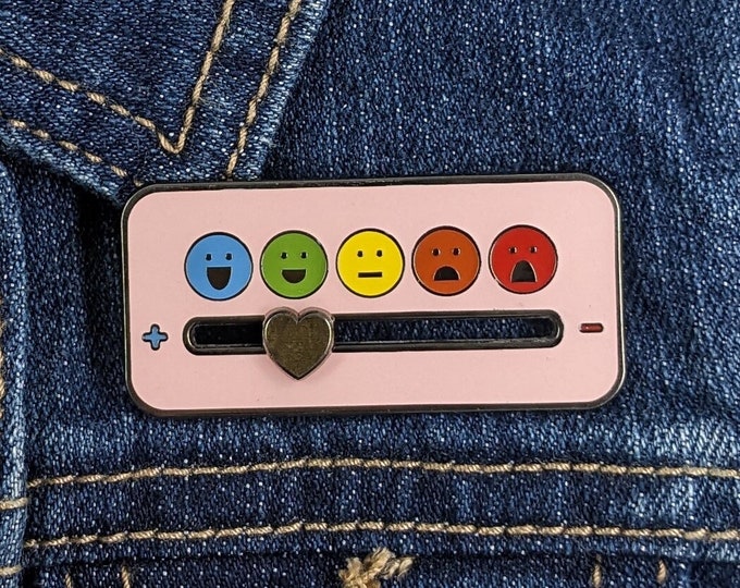 SLIDING ENAMEL PIN - Autism Pin, Nonverbal Pin, Mental Health, Chronic ...