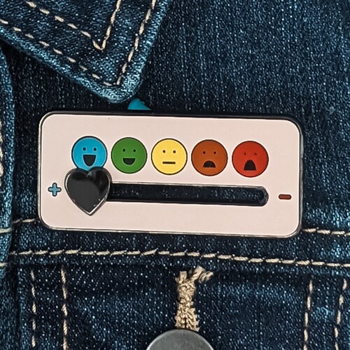 SLIDING ENAMEL PIN Autism Pin Nonverbal Pin Mental Health - Etsy