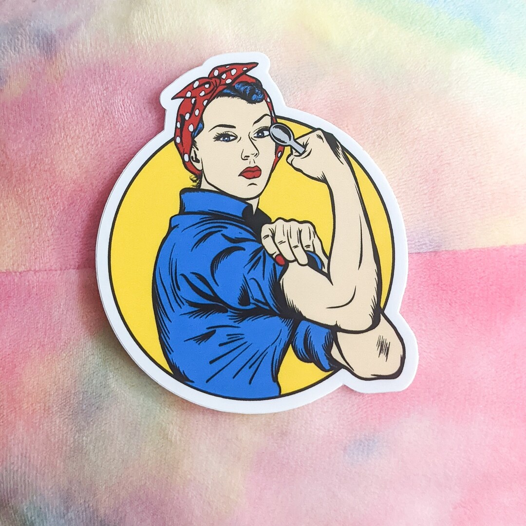 ROSIE the RIVETER STICKER - Spoon Theory Sticker, Die Cut Vinyl Sticker ...