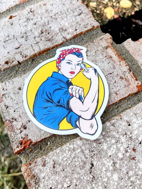 ROSIE the RIVETER STICKER Spoon Theory Sticker Die Cut | Etsy