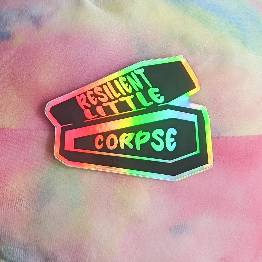 RESILIENT LITTLE CORPSE Sticker Gothic Sticker, Mental Health Sticker ...
