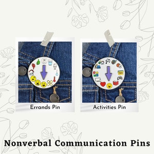 SPINNING ENAMEL PIN - Autism Pin, Nonverbal Pin, Mental Health Pin ...
