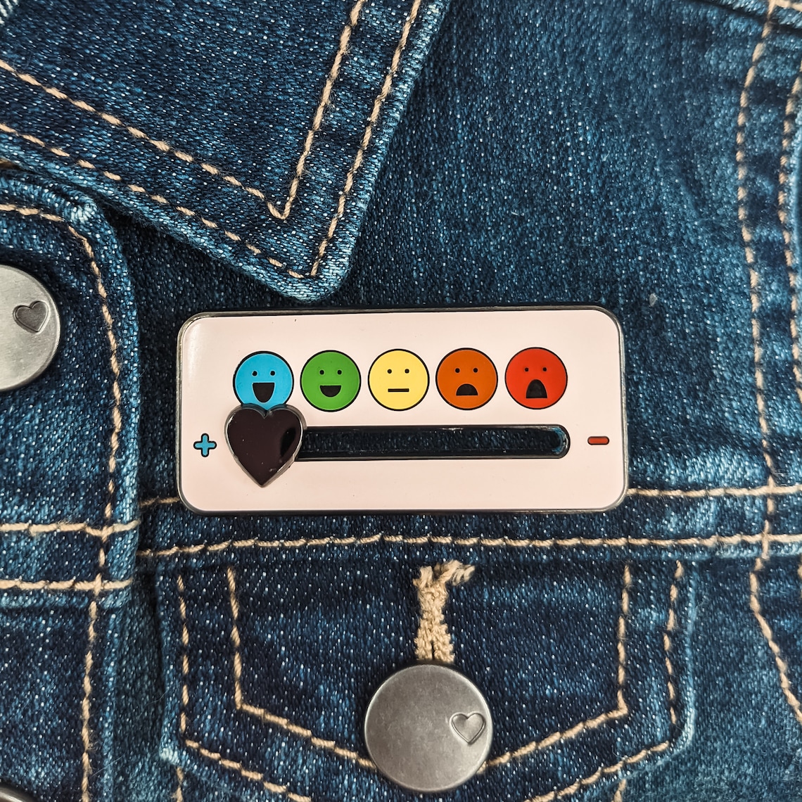 SLIDING ENAMEL PIN Autism Pin Nonverbal Pin Mental Health - Etsy
