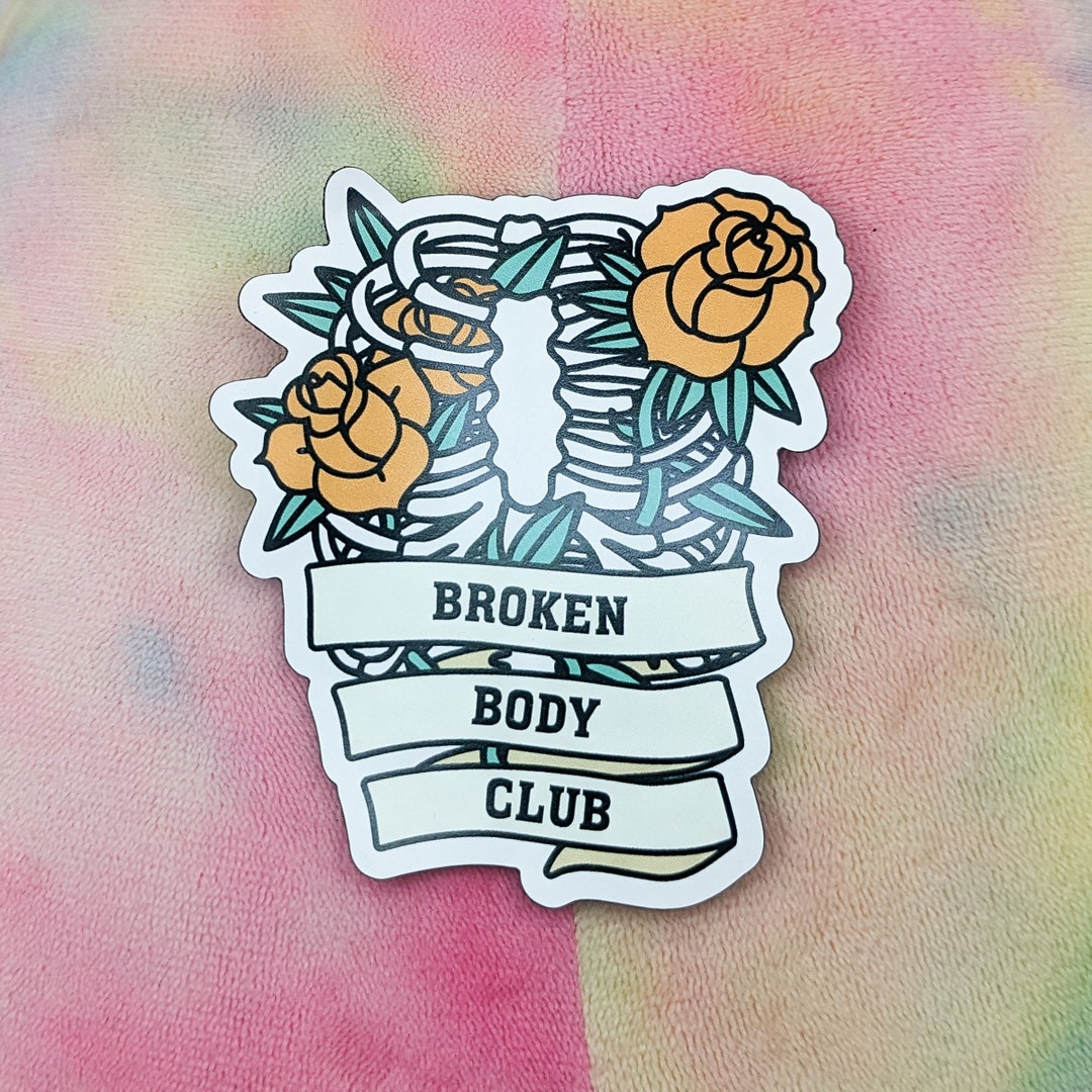 BROKEN BODY CLUB Magnet - Chronic Illness Magnet, Chronic Pain Magnet ...