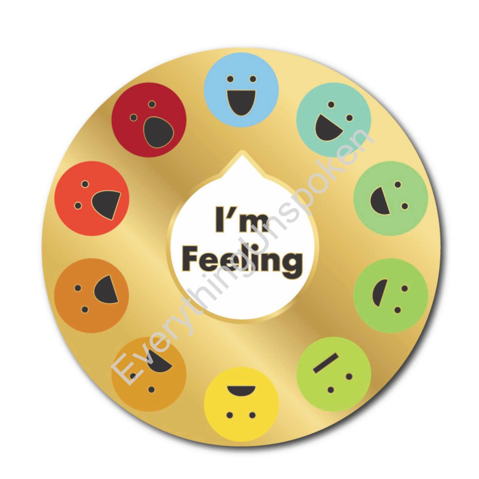 SPINNING ENAMEL PIN Autism Pin Nonverbal Pin Mental Health - Etsy