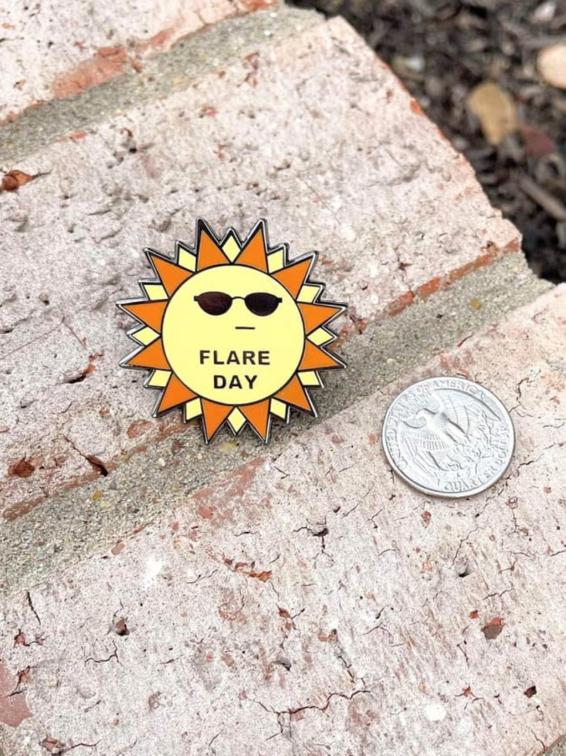 FLARE DAY PIN Hard Enamel Pin Autoimmune Illness Awareness - Etsy