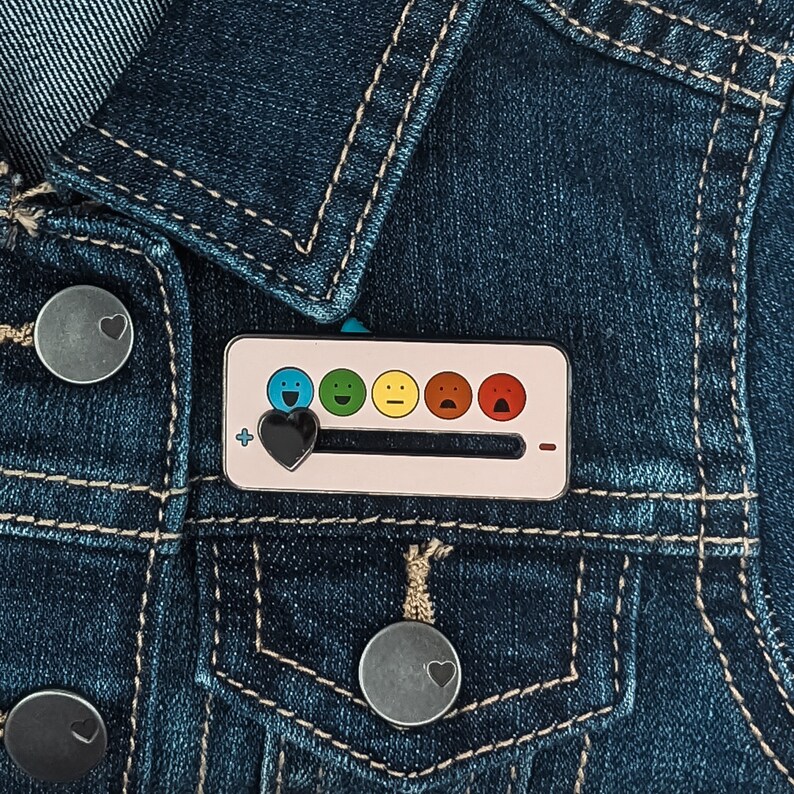 SLIDING ENAMEL PIN Autism Pin Nonverbal Pin Mental Health - Etsy