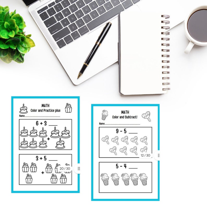 Printable Math Worksheets,addition and Subtraction Activities, Numbers ...