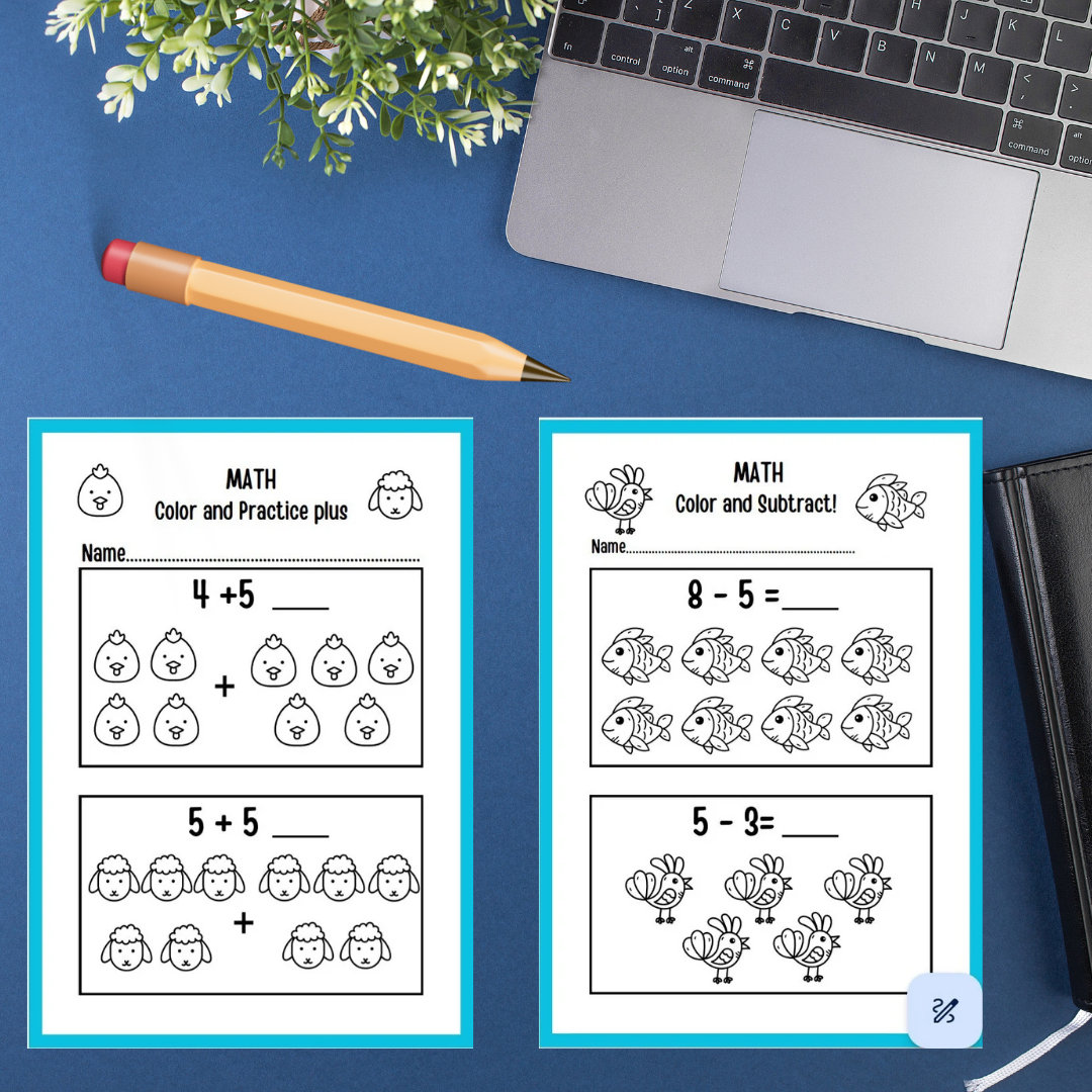 Printable Math Worksheets,addition and Subtraction Activities, Numbers ...