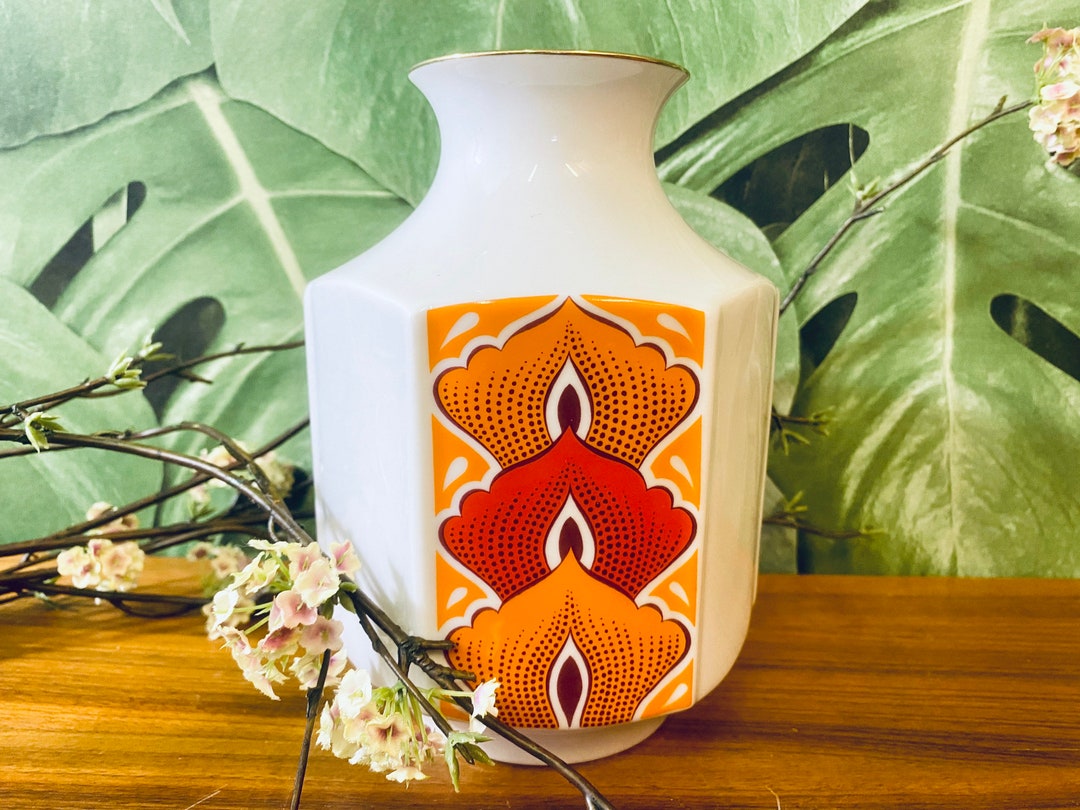 Pop Art, PMR Bavaria Vase, Jäger & Co., 17 Cm, Porcelain, Midcentury ...