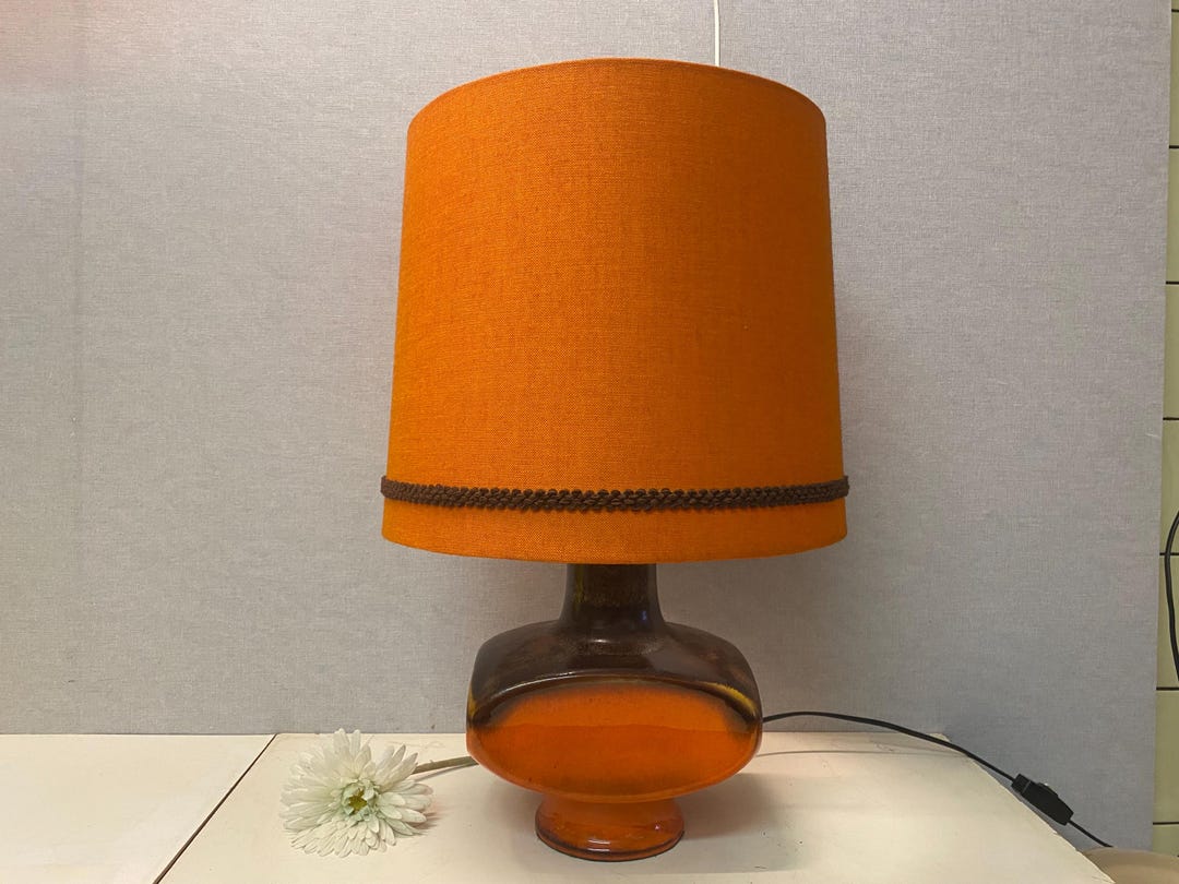 60s/70s Space Age Table Lamp by Bay Keramik, Vintage - Etsy