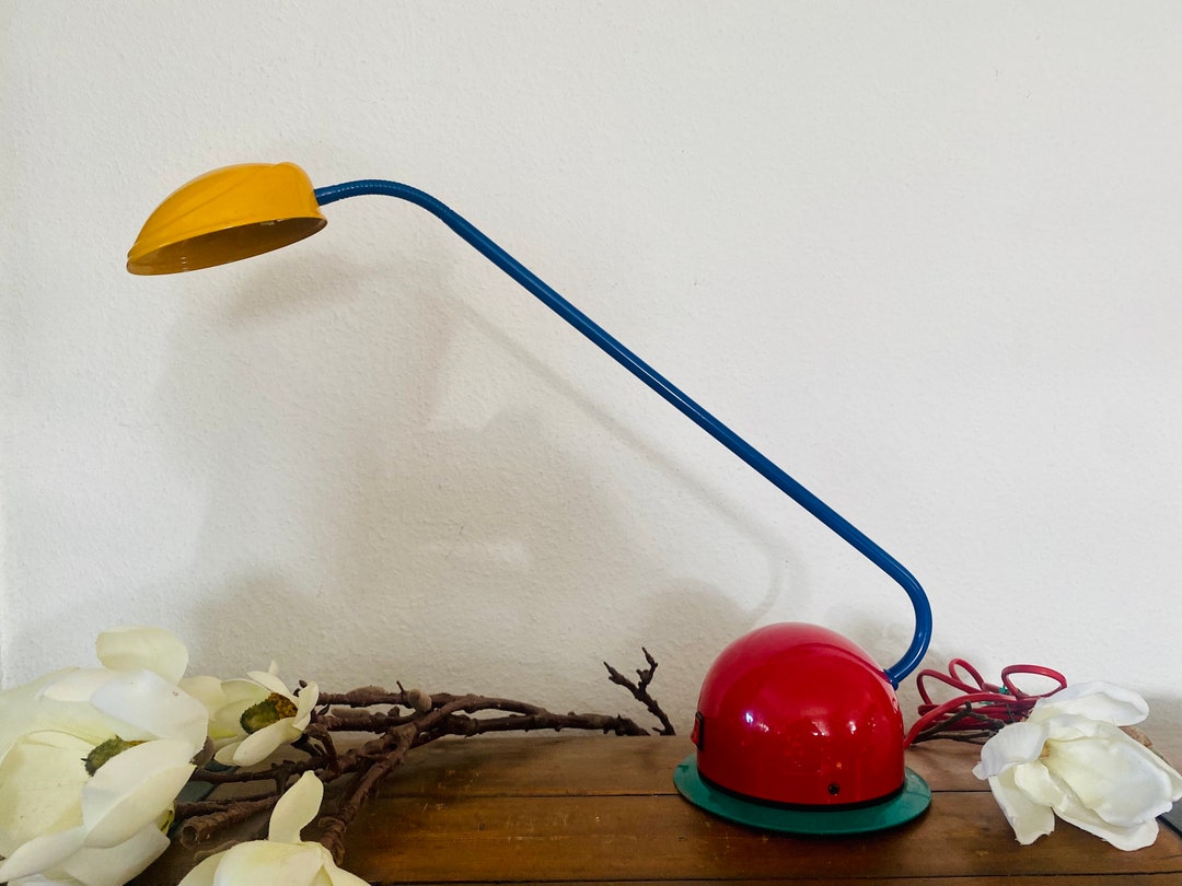 80s Memphis Style Desk Lamp Table Lamp by Honsel, Colorful - Etsy