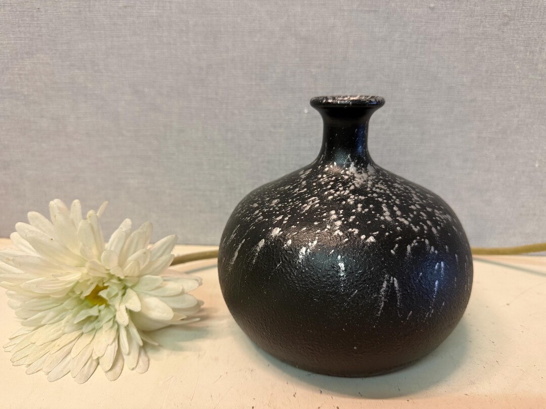 Vintage 70s VEBA Glass Vase, Model Crete - Etsy
