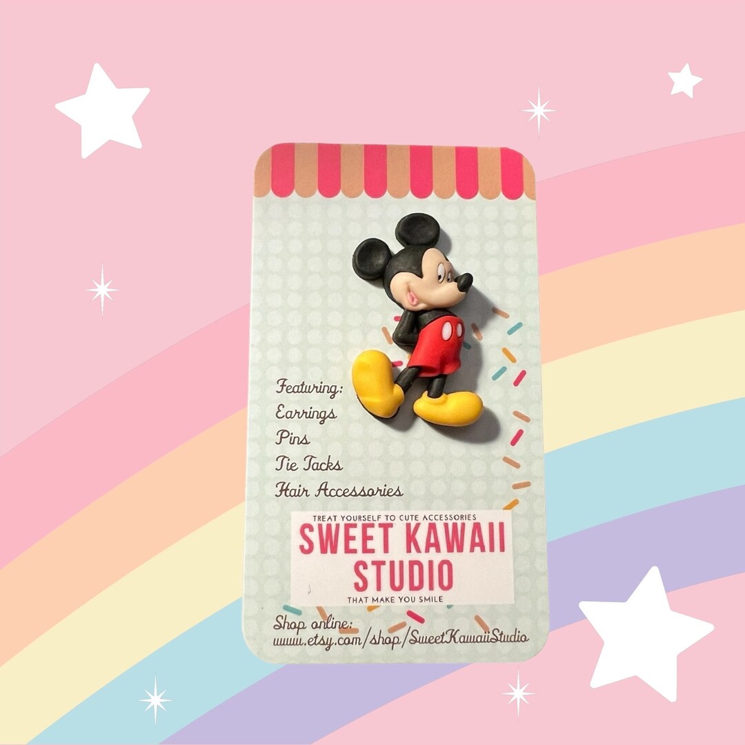 Mickey Mouse Pin, Mickey Tie Tack, Mickey Badge, Mickey Lapel Pin, Mickey Mouse Club, Disney Jr ...