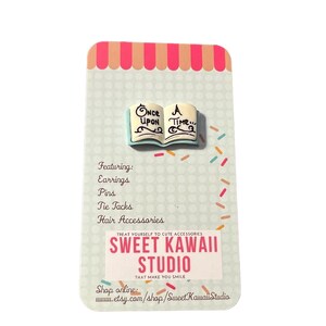 Fairy Tale Book Pin, Princess Storybook Pin, Once Upon a Time, Lapel ...