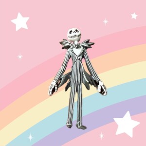 Jack Skellington Pin, Nightmare Before Christmas, Brooch, Lapel Pin ...