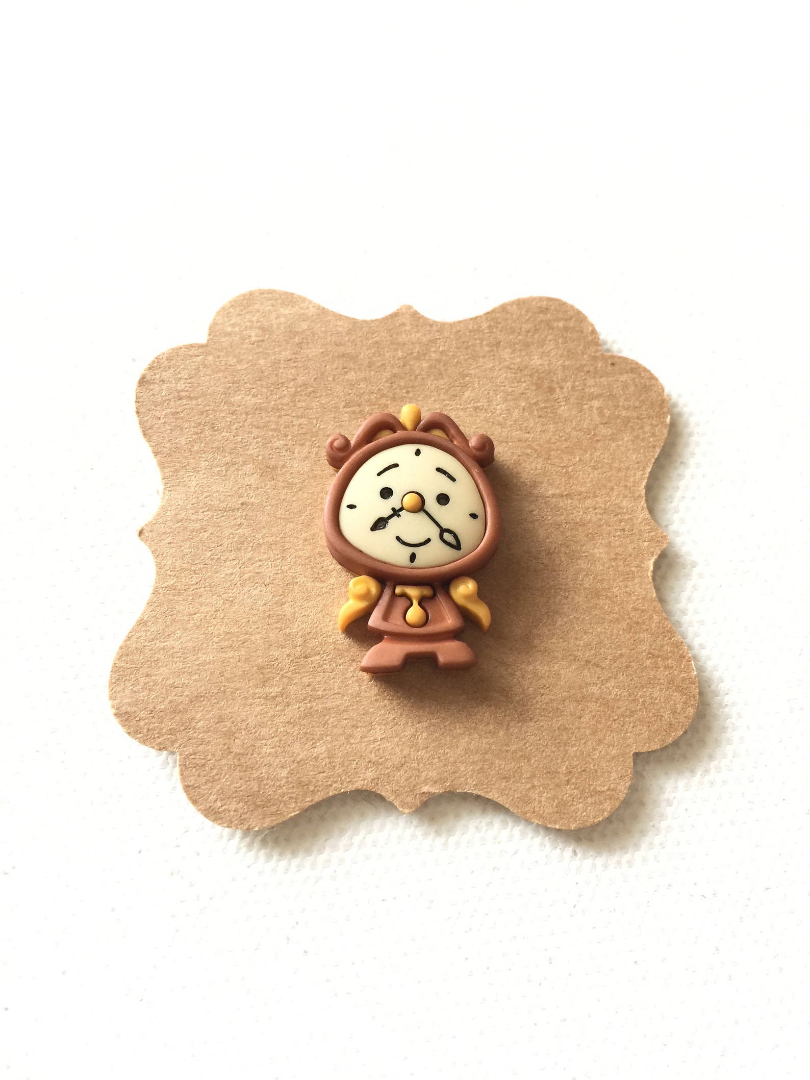 Cogsworth Pin Beauty and the Beast Clock Pin Tie Tack | Etsy