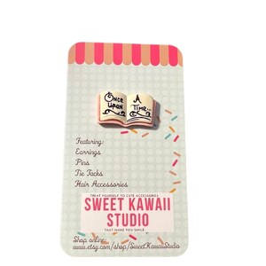 Fairy Tale Book Pin, Princess Storybook Pin, Once Upon a Time, Lapel ...