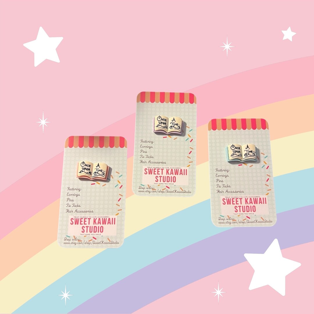 Fairy Tale Book Pin, Princess Storybook Pin, Once Upon a Time, Lapel ...