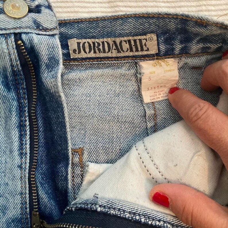 Vintage Jordache Acid Wash Denim Mini Skirt - Etsy Canada