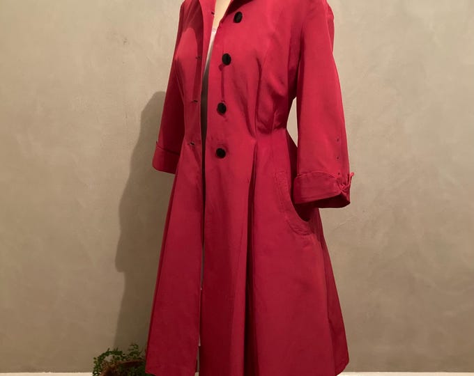 Original 1940s Raspberry Pink Princess Dress Coat - Etsy