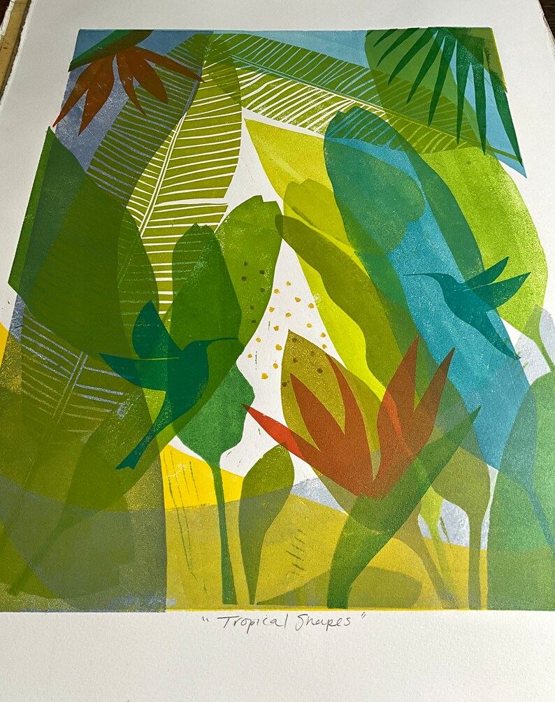 Tropical Shapes - Etsy
