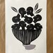 Fruit Bowl-abstract-linocut-original - Etsy
