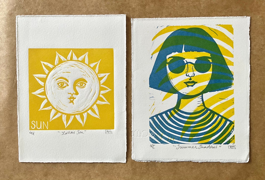 Summer Shadows & Yellow Sun - Etsy