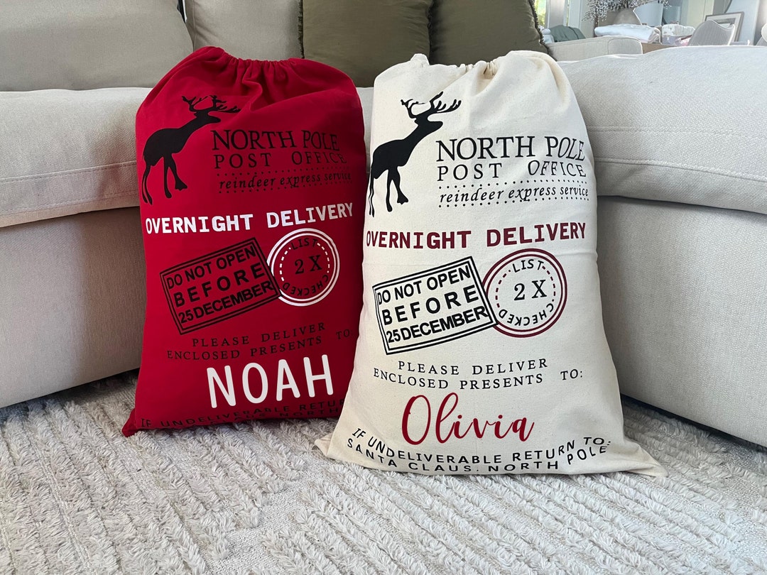 Personalized Santa Sack, Custom Santa Bag, Oversized Santa Sack, Custom ...