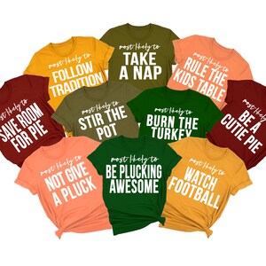 Funny Thanksgiving Shirts, Family Thanksgiving Shirt, Matching ...