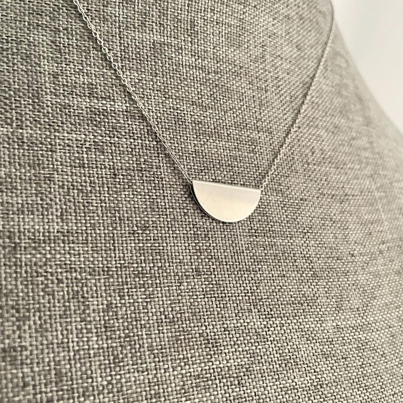 Half Moon Necklace - Etsy