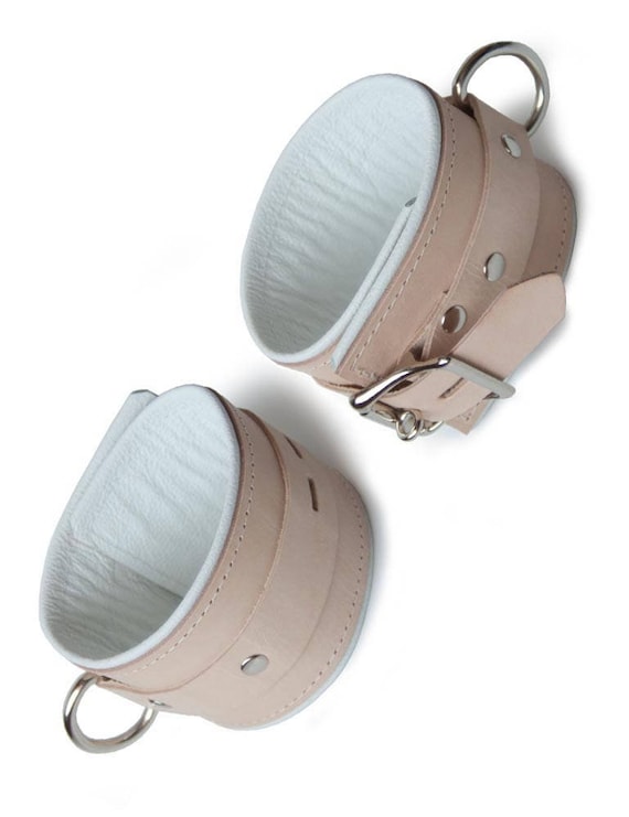 Bondage Institutional Leather BDSM Wrist Restraints | Etsy