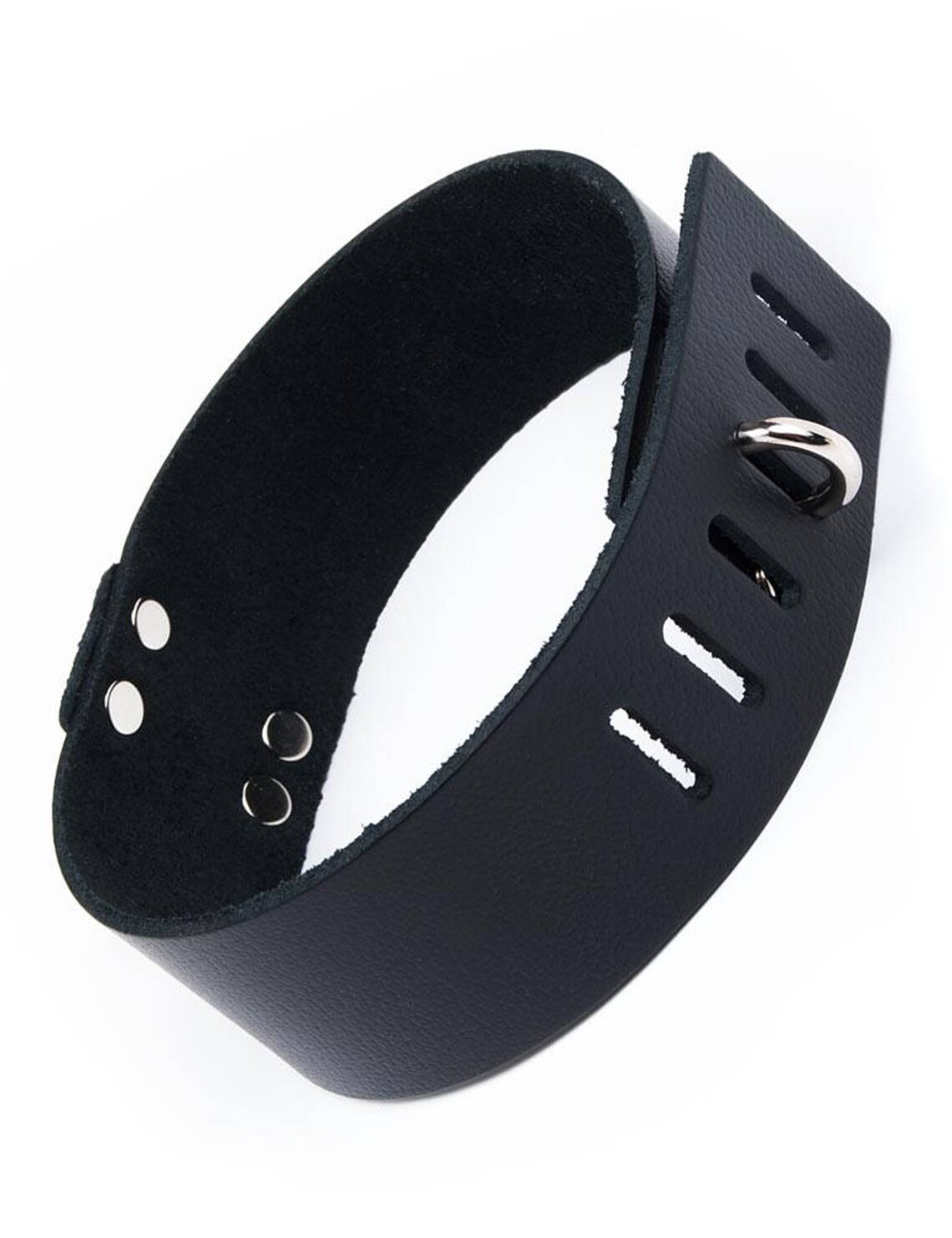 Locking Leather BDSM Collar 1 1/2 - Etsy